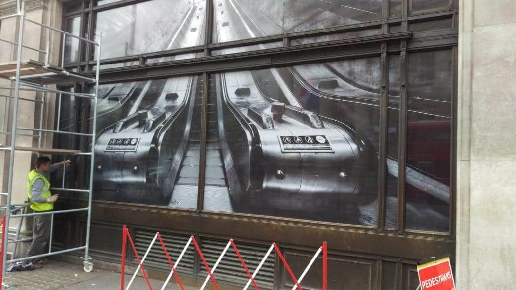 One-way Vision Window Graphic Trafalgar Square London