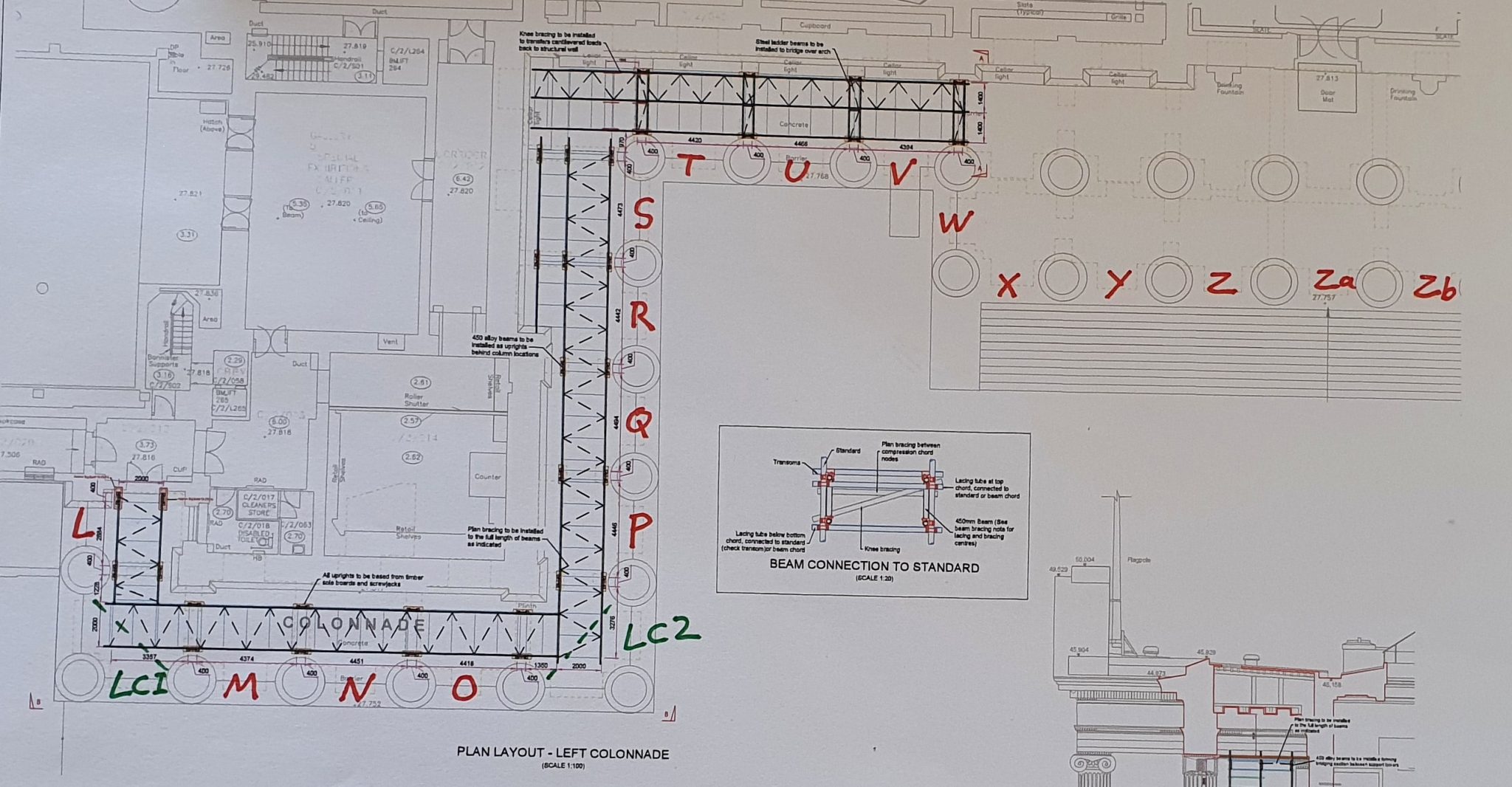 Printed Scaffold sheeting has been used to cover the scaffold structure